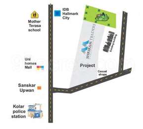 Shriram Traders Ganga Heights 1 Map - Bairagarh Chichali, Bhopal ...