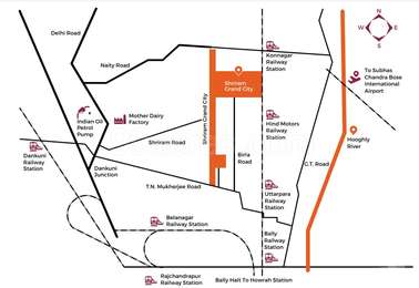 Shriram Properties Limited Shriram Grand City Map - Uttarpara, Hooghly ...