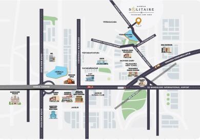 Shriram Properties Shriram Solitaire Map - Yelahanka New Town ...