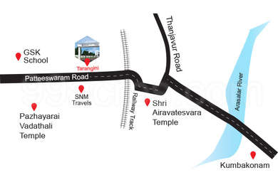 Shrisha Infra Shrisha Tarangini Map - Kumbakonam, Thanjavur Location Map
