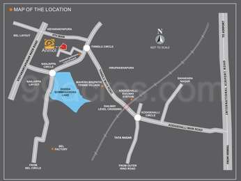 Shrishti Developers Shrishti Anmol Map - Tindlu, Bangalore Location Map