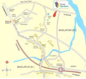 Shubh Developers Mumbai Shubh Shreeji Garden Map - Badlapur (West ...
