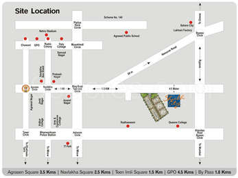 Shree Shubh Construction Shubh City Map - Palda, Indore Location Map