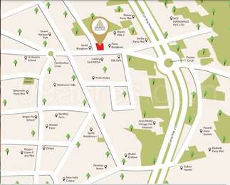 Shubh Corporation And Vraj Developer Ananta Square Map - Hanspura, Nava ...