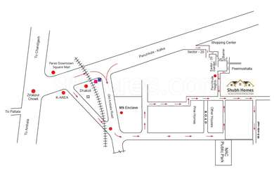 Shubh Developers Shubh Homes Map - Zirakpur, Chandigarh Location Map