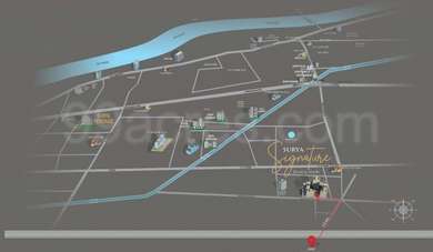 Shubh Laxmi Enterprise and Ascon Realty Surya Signature Map - Vesu ...