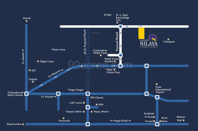 Shubh Realtors Pune Shubh Nilaya Map - Lohegaon, Pune Location Map