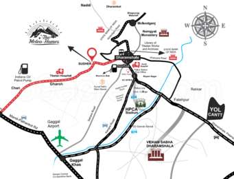 Shubham Construction The Mcleo Homes Map - Dhar, Dharamsala Location Map
