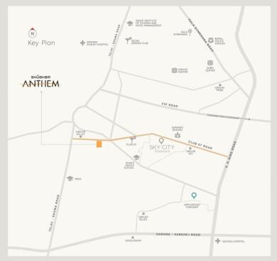 Shubham Developers Ahmedabad Shubham Anthem Map - Shela, Ahmedabad ...