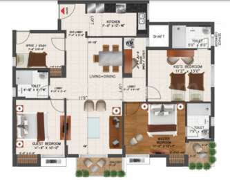 3 BHK / Bedroom House / Villa for rent in Shubhashish Geeta Mansarovar ...