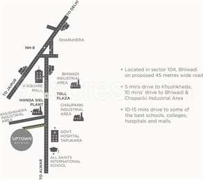 Residential land / Plot for sale in Shubhashray Uptown Bhiwadi Tapukara ...