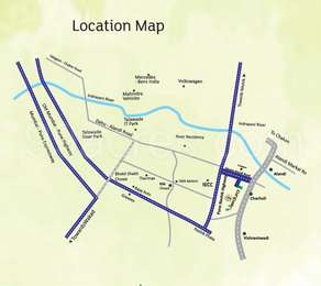 Shubhashree Developers Shubhashree Verdura Map - Moshi, Pune Location Map