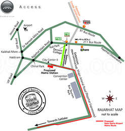 Siddha Group Siddha Xanadu Condominium Map - Rajarhat, Kolkata Location Map
