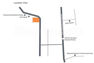 NHA Infrastructure Siddhi Garima Map - Chembur, Mumbai Harbour Location Map