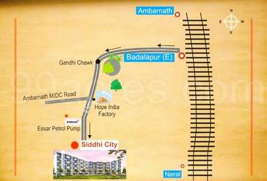 Siddhitech Group Siddhi City Map - Badlapur (East), Mumbai Beyond Thane ...