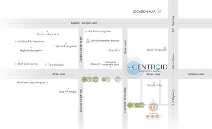 Sanghavi Building Legacy Sanghavi Centroid Map - Iscon Ambli Road ...
