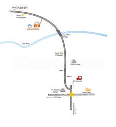 Sigma Realty Sigma Kanha Map - Tilhari, Jabalpur Location Map