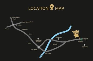 Sigma Infrastructure Sigma Town Map - Barela, Jabalpur Location Map