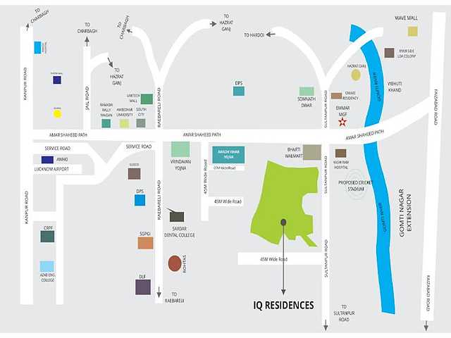 Sigma Rock IQ Residences Lucknow, Amar Shaheed Path Resale Price List ...