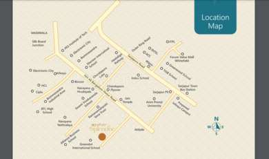 Signature Dwellings Signature Splendor Map - Chandapura, Bangalore ...