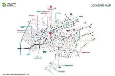 Signature Global The Millennia 2 Map - Sector-37D Gurgaon Location Map