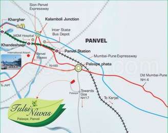 Signature Group and Tulsi Groups Tulsi Niwas Mumbai Map - Palaspa, Navi ...