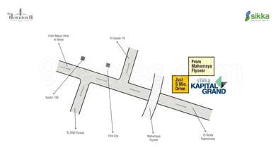 Sikka Group Sikka The Downtown Map - Sector-98 Noida Location Map