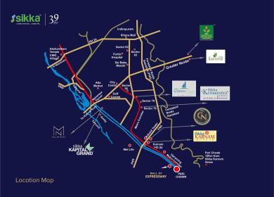 Sikka Group Sikka Mall Of Expressway Map - Pari Chowk, Greater Noida ...