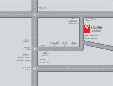 Silver Group Rajkot Silver Stone Map - 150 Feet Ring Road, Rajkot ...