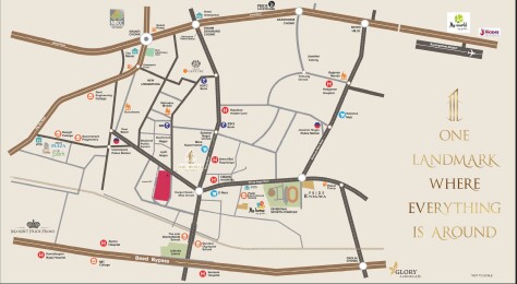 Simar Pride Ventures Llp One World Phase 1 Map - Pratap Nagar ...
