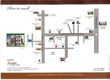Sindhu Structures Sindhu Sai Brindavan Enclave Map - Uttarahalli ...