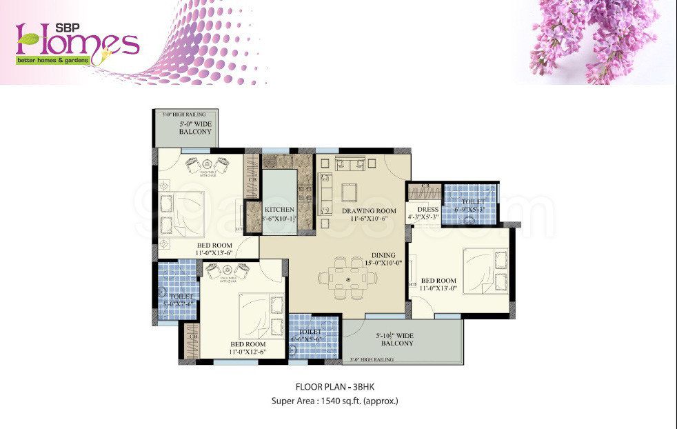 Sbp Group Builders SBP Homes 3 Floor Plan - SBP Homes 3 Sector 126-Mohali