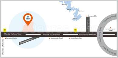 Sirishas Group Sirishas Gardenia Map - Zaheerabad, Sangareddy Location Map