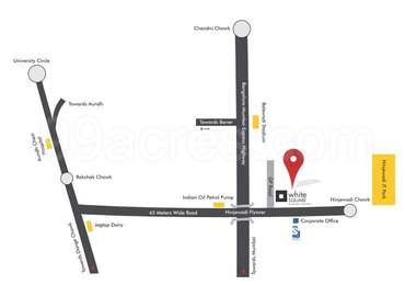 SJ Properties SJ White Square Map - Hinjewadi, Pune Location Map