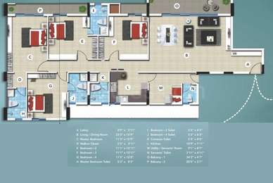 2 BHK Apartment / Flat for sale in SJR Blue Waters Hosa Road Bangalore ...