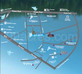 SJR Prime Corporation Pvt. Ltd SJR Blue Waters Map - Parappana Agrahara ...