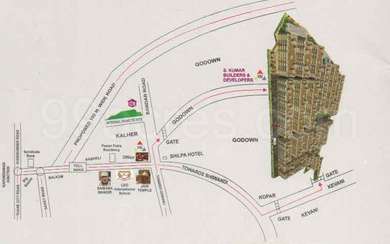 Prime Housing and SK Developers Vishwanath Regency Map - Kalher, Thane ...