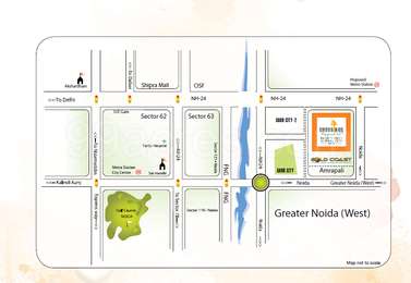 SKB Developers SKB Gold Coast Map - Crossing Republik, Ghaziabad ...