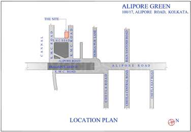 SKDJ Group SKDJ Alipore Green Map - Alipore, Kolkata South Location Map