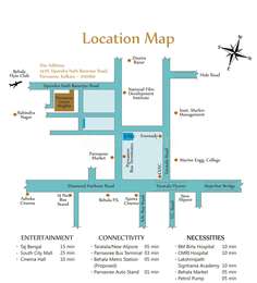 SKDJ Group SKDJ Parnasree Green Map - Behala, Kolkata Location Map