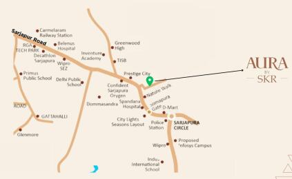 SKR Builders Bengaluru SKR Aura Map - Sarjapur Road, Bangalore East ...