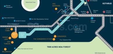 SKYi First Map - Bhugaon, Pune Location Map