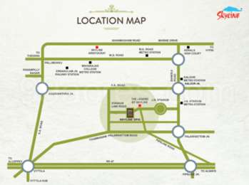 Skyline Builders Skyline Epic Map - Kaloor, Kochi Location Map