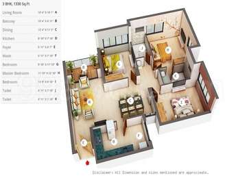 3 BHK / Bedroom Apartment / Flat for rent in Skyline Ivy League ...