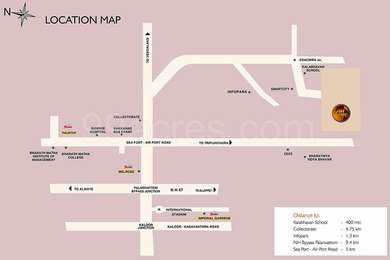 Skyline Builders Skyline Ivy League Map - Edachira, Kochi Location Map
