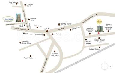 Skyline Builders Skyline Townscape Map - Thiruvalla, Pathanamthitta ...