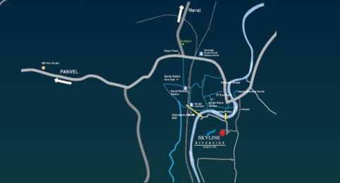 Skyline Millars Limited Skyline Riverside Map - Karjat, Thane Location Map