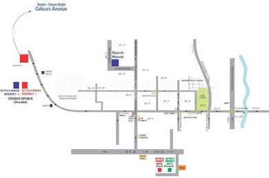 Skytech Group Skytech Colours Avenue Map - Greater Noida West Location Map