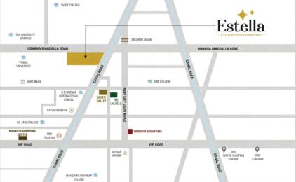 Skytower Enterprises LLP Skytower Estella Map - Bharthana, Surat ...