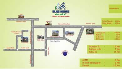 SLNB Homes SLNB Sarvayoni City Map - Danapur, Patna Location Map